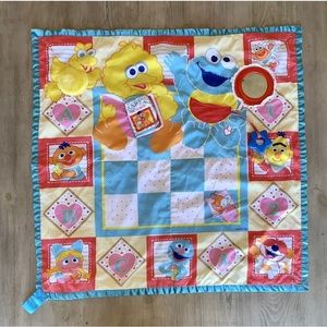 Toys | Vtg Playskool Fold N Go Activity Mat Sesame Street Baby Blanket ...